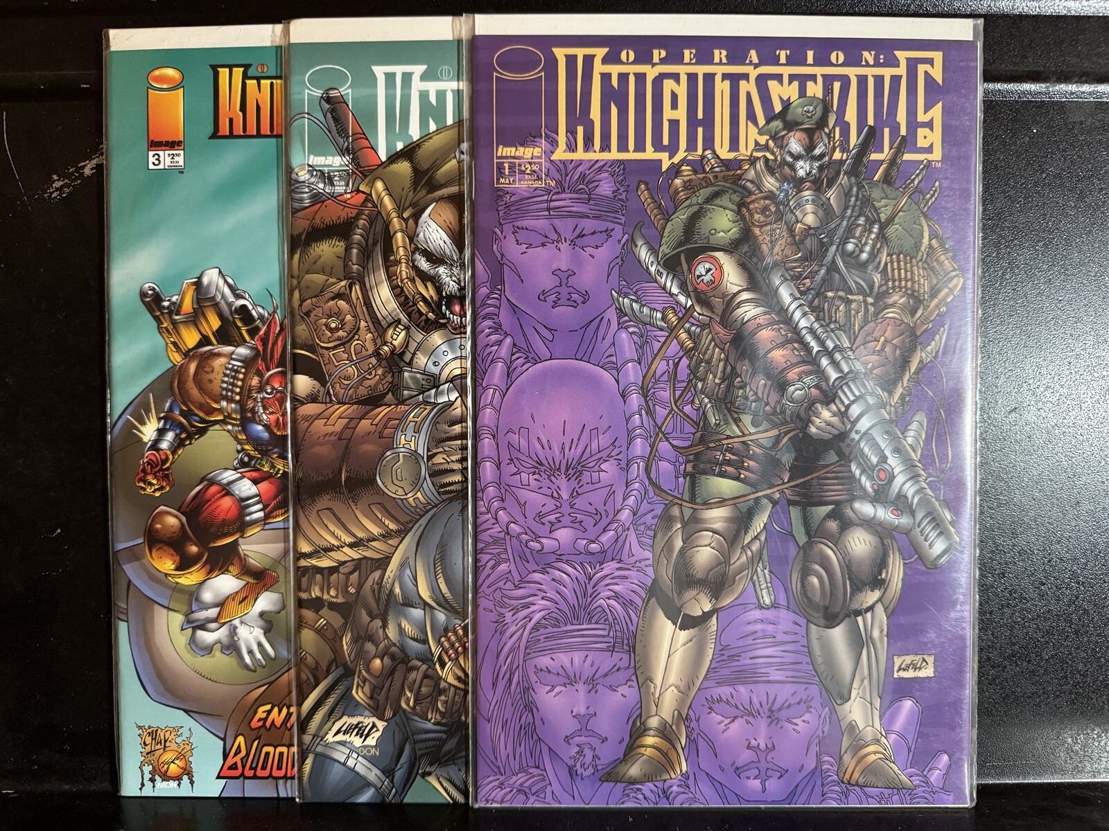 COMPLETE Operation Knightstrike #1 2 3 (1995 Image) #1-3 Free Combine ...