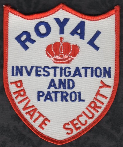 ROYAL Private Security Shoulder Patch Investigation And Patrol | eBay