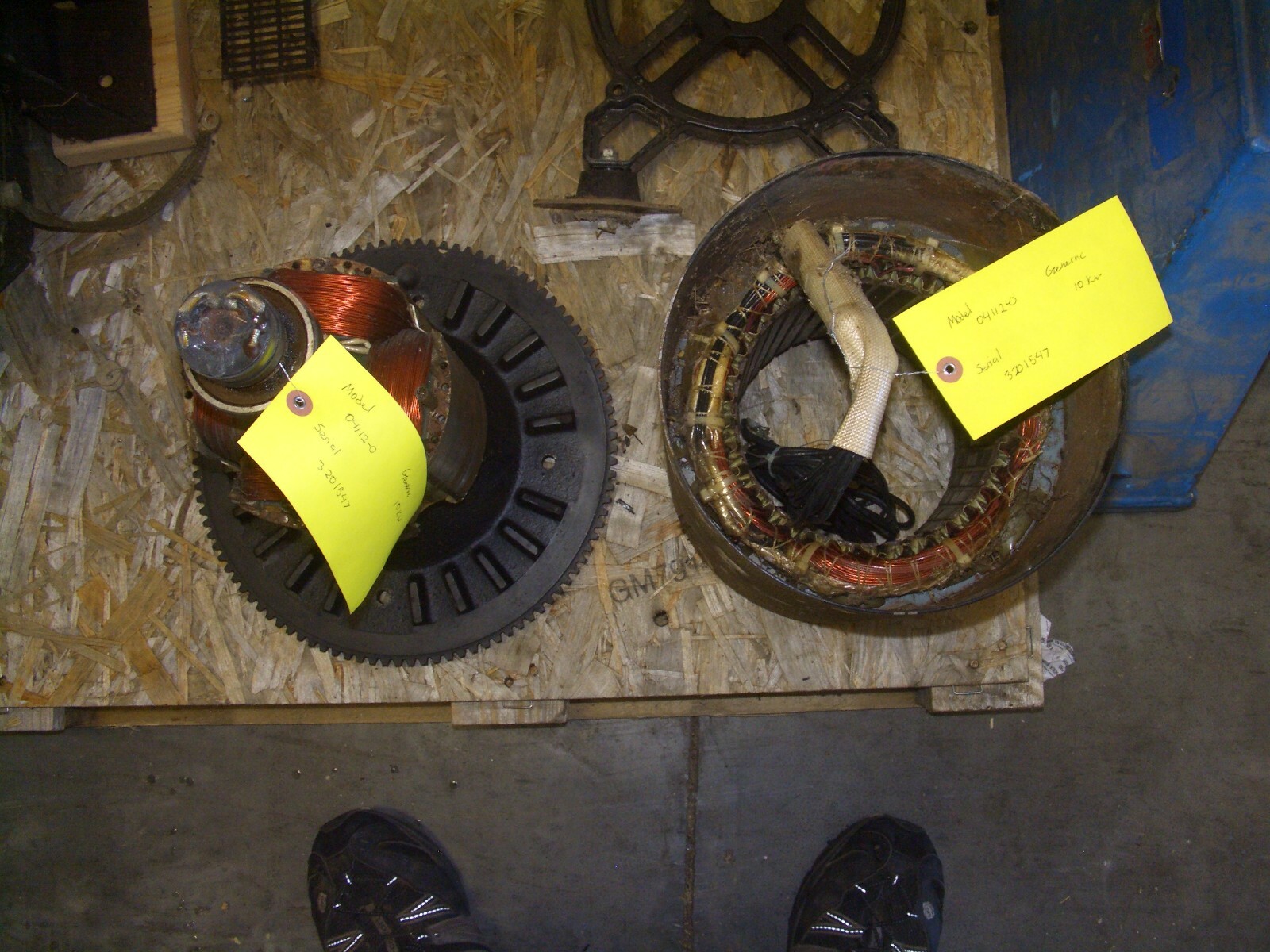 Generac Stator/Rotor Generator End .From Generac 04112-0 10KW fits ...