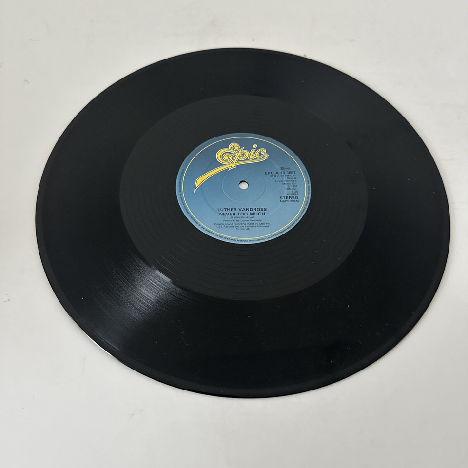 Luther Vandross – Never Too Much | Vinyl | 1981 | EPC A1857 | VG+/VG+ | eBay