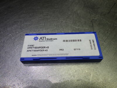 Stellram Carbide Milling Inserts QTY10 APKT1604PDER-43 PFZ (LOC2728A ...