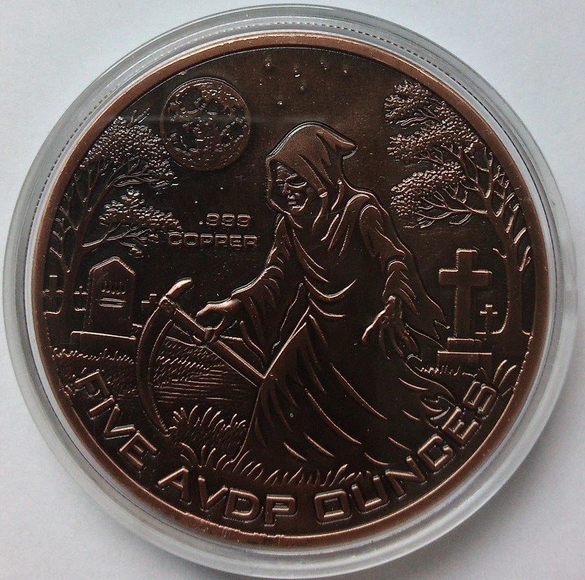 2025 5oz .999 Copper Colorized Time's Up in Capsule (5000 Mintage) | eBay