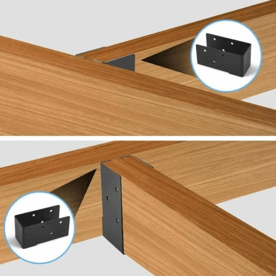 Heavy Duty Joist Hanger Steel Beam Support Bracket Pergola Building ...