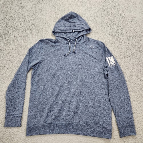 Rhoback Hesi Performance Hoodie Mens Medium Blue Heather Stretch Golf ...