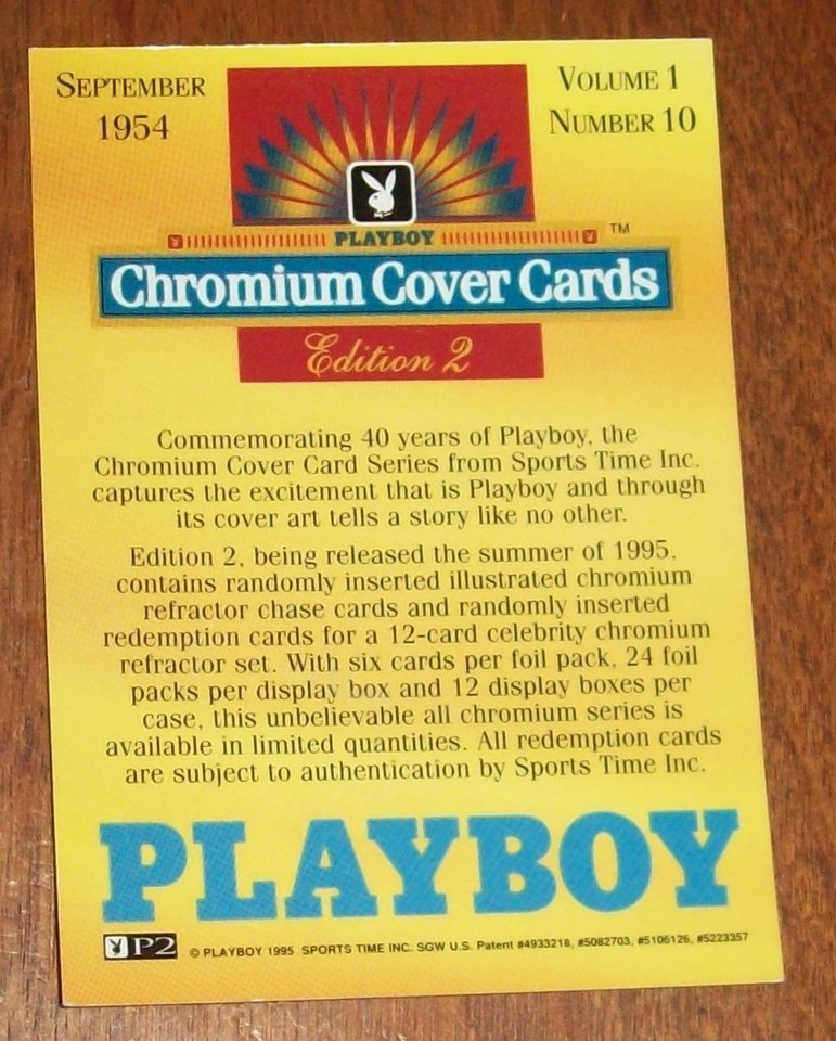 1995 PB September 1954 Chrome Covers Promo Card-P2 | eBay