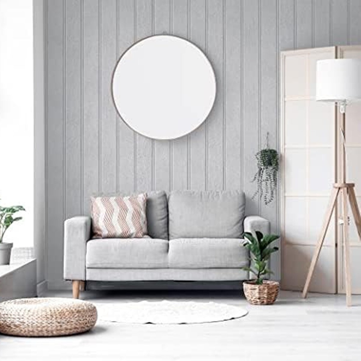 Gray Tongue And Groove Walls