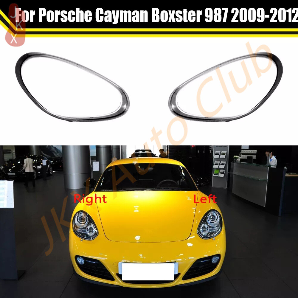 For Porsche Boxster Cayman 987 2009-2012 1Set Front Headlight Lens ...