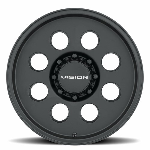 Set 4 17" Vision Off Road 56 Midway Satin Black 17x9 Wheels 8x6.5 -12mm ...