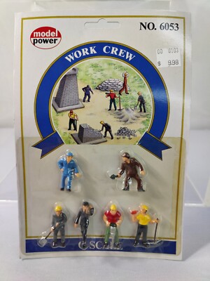 NEW SEALED MODEL POWER WORK CREW FIGURES O SCALE #6053 | eBay