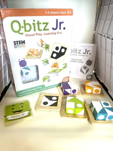 MindWare Q-bitz Jr. Visual Dexterity Cubed Pattern Game STEM STEAM ...