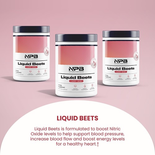 Nature's Pure Blend - Liquid Beets (8,000 MG Cherry Berry) Support ...