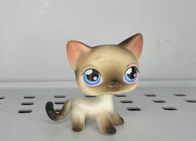 Littlest Pet Shop #5 Siamese Cat LPS Authentic Kitty See Description ...