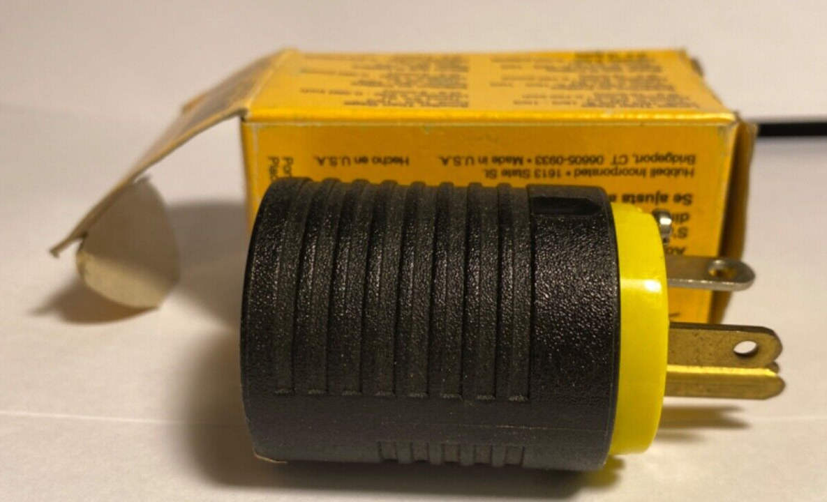 Hubbell Hbl5269c Straight Blade Connector, Female, 2- Pole 3-Wire, 15A ...