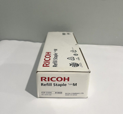 Ricoh 413026 Type M Box of 5 Refill Staple Cartridge 25,000 For SR4110 ...