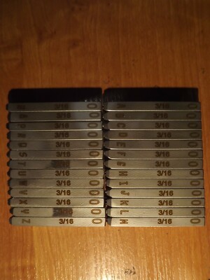 Single stamps Harley VIN letters Not Set 3/16 | eBay