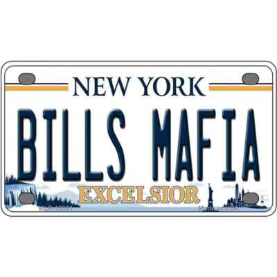 NEW Bills Mafia NY Excelsior Novelty Mini Metal License Plate Tag | eBay