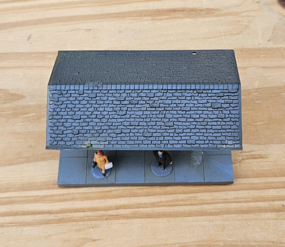 Vintage HO Scale Platform Station Hillside Railroad Layout Structure ...