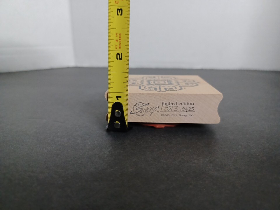 RUBBER STAMPS "Mayan Indian Pattern" -Club Scrap Inc.- Ltd Edition 2 3/ ...