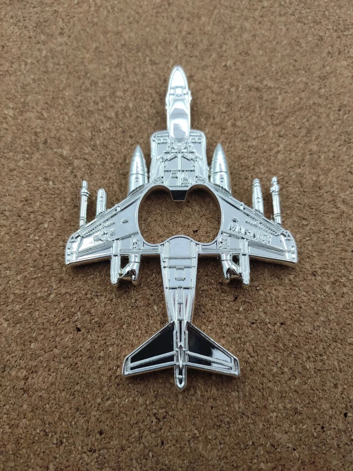 MARINE CORPS BULLDOGS VMA-231 AV-8 HARRIER ACE OF SPADES 2" CHALLENGE ...