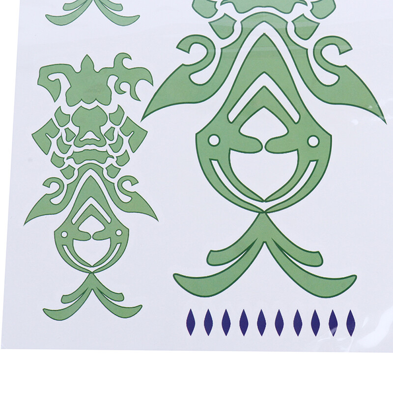 1Pc Anime Genshin Sticker Cosplay Prop Accessories Waterproof Tattoo ...