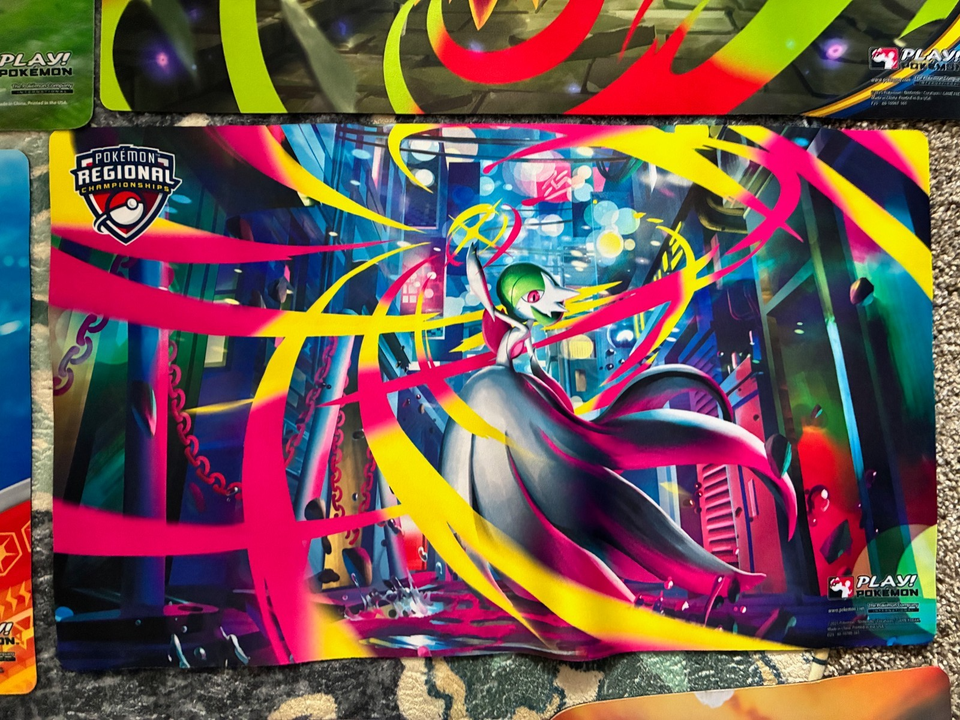 Lot of Pokemon Regional Playmats (Mega Gengar, Mega Gardevoir, top 8 ...