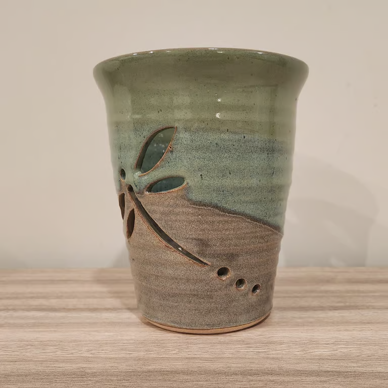 Handmade Dragonfly Ceramic Pottery Vase | eBay