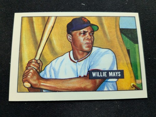 1951 Bowman Reprint Baseball Card # 305 Willie Mays RC - New York ...