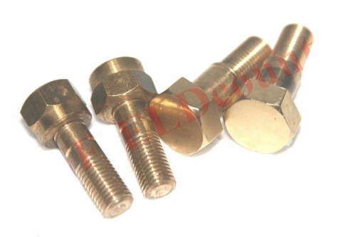 Fits Royal Enfield Bullet Classic Handle Plate Nut Bolt Stud 4 Unit AEs ...