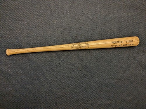 VINTAGE MONTREAL EXPOS MLB BASEBALL WOODEN MINI LOUISVILLE SLUGGER BAT ...