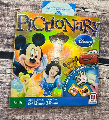 NEW Disney Pictionary Game Family Board Game by Mattel Game | eBay