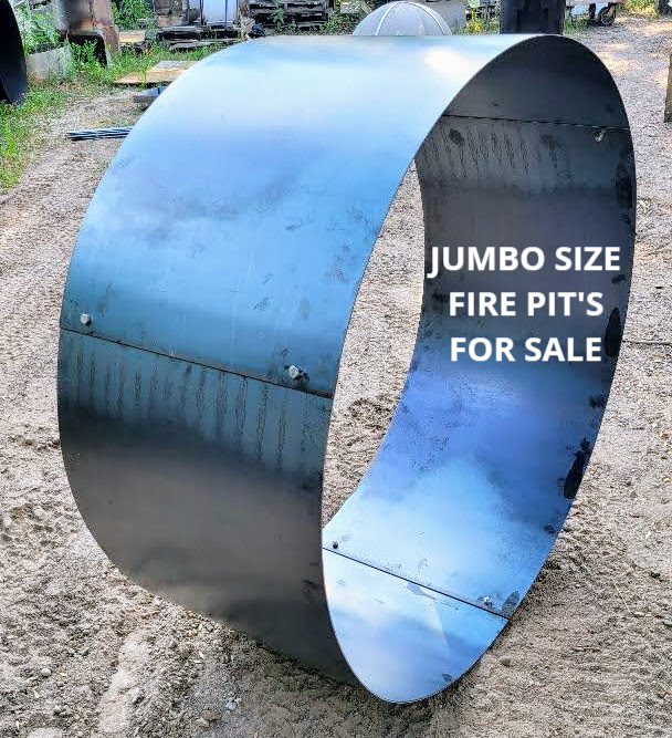 Fire Pit Campfire Ring Round 11 ga Steel. Extra Deep 72 wide x 20 deep ...