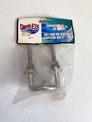SWIVL-EZE Polished Stainless Steel Transom Mount Ski Tow Hook for Boats ...