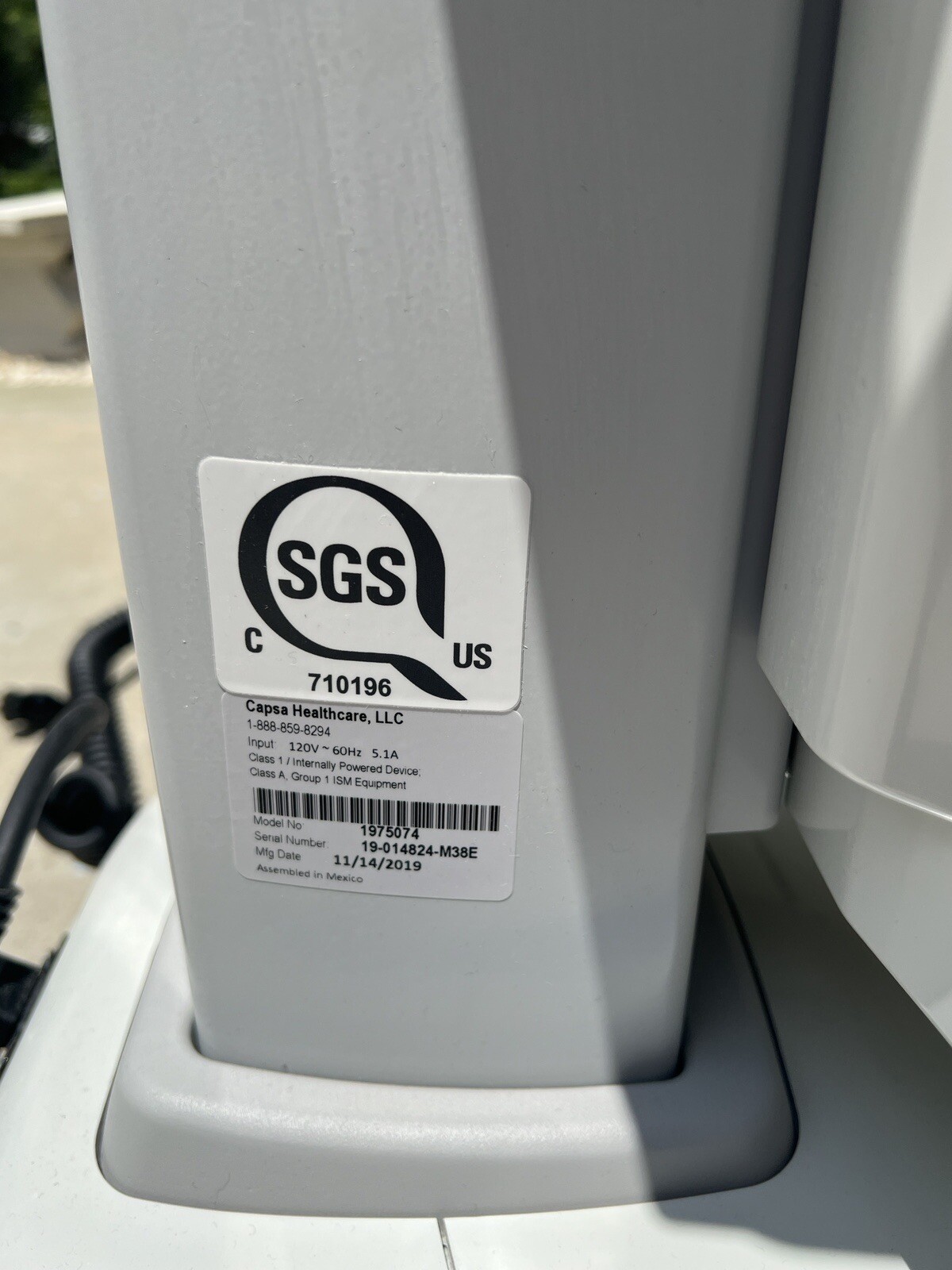 Capsa Healthcare M38e Medication Workstation Model 1975074 | eBay