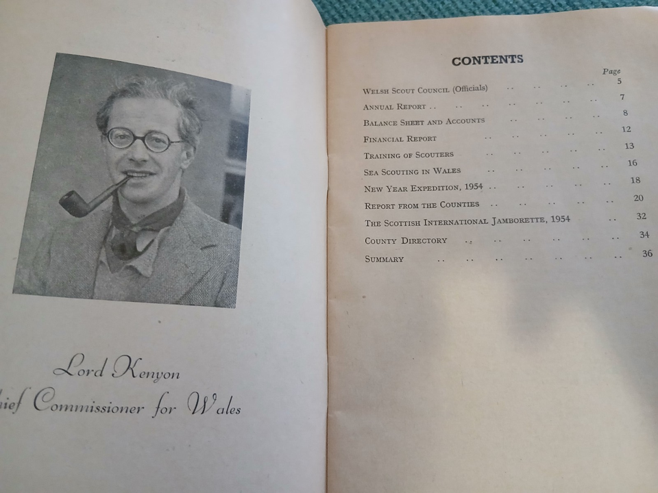 THE WELSH SCOUT COUNCIL YEAR BOOK 1954 /1955 booklet boy scouts | eBay UK