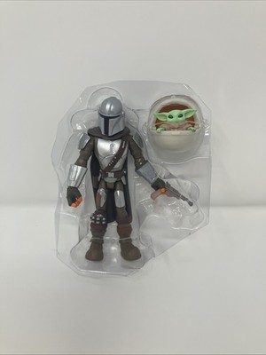 Disney Star Wars Toybox Mandalorian & The Child Baby Yoda Action Figure ...