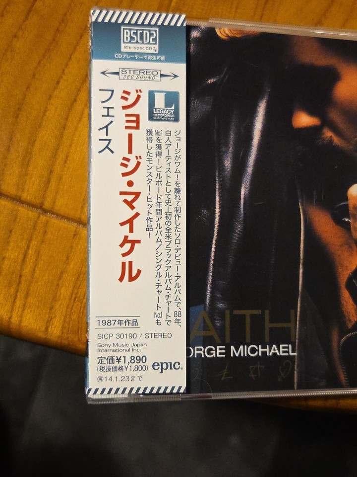 George Michael – Faith Japan BSCD2 Blu-spec CD with OBI Sony Music 2011 ...