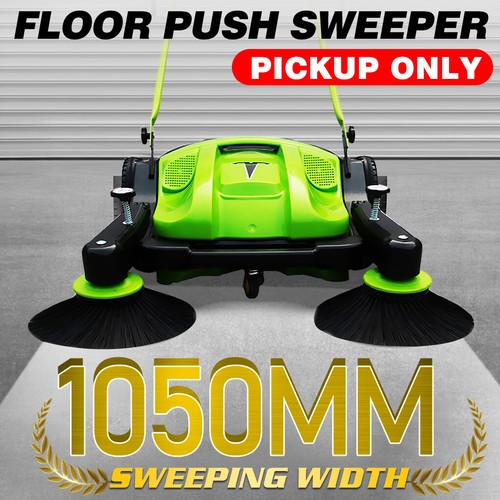 1050mm Brush Walk Behind Sweeper Industrial Floor Heavy Duty Wet Dry ...