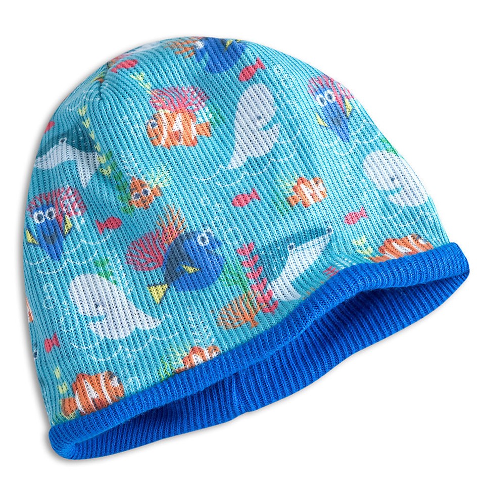 Disney Store Pixar Fest Finding Dory Reversible Beanie Hat Nemo Marlin ...