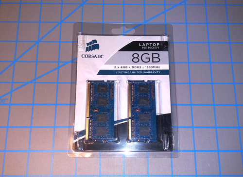 Corsair 8GB (2 x 4GB) DDR3-1333 Laptop RAM MEMORY kit CMSO8GX3M2A1333C9 ...