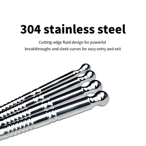 FRRK Metal Urethral Sounding Male Stainless Steel Plug Prostate Beads ...