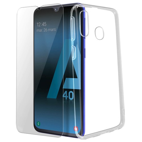 Back case + Screen Protector Tempered Glass Clear for Samsung Galaxy ...