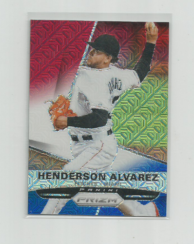 HENDERSON ALVAREZ (Miami) 2015 PANINI PRIZM RED, WHITE & BLUE PRIZM ...