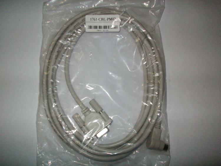 Micrologix PLC Cable 1761-CBL-PM02 90 deg end MicroLogix 1000-1500 ...