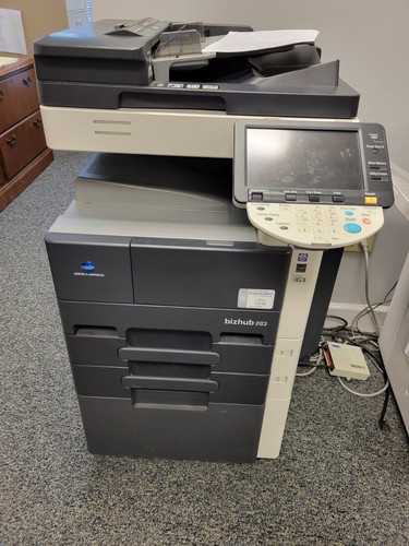 Konica Minolta Bizhub 283 Laser Mono Printer Scanner Copier A3 28PPM ...