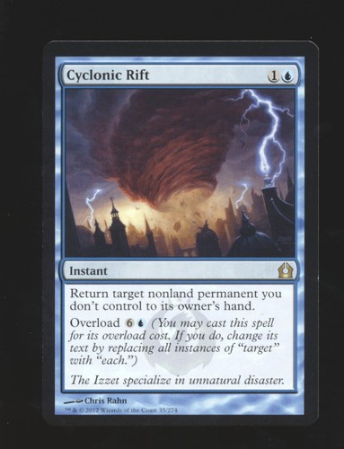 Cyclonic Rift - NM - Return to Ravnica - Magic the Gathering MTG | eBay