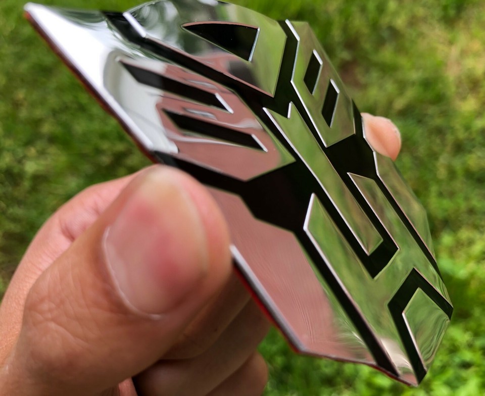 (2 PACK) ALUMINUM Transformers Autobots Optimus Prime Car Sticker Decal ...