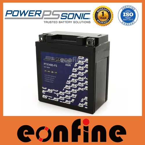 Power Sonic AGM Battery 12V Fit Kawasaki 1400cc ZG1400 Concours ABS ...
