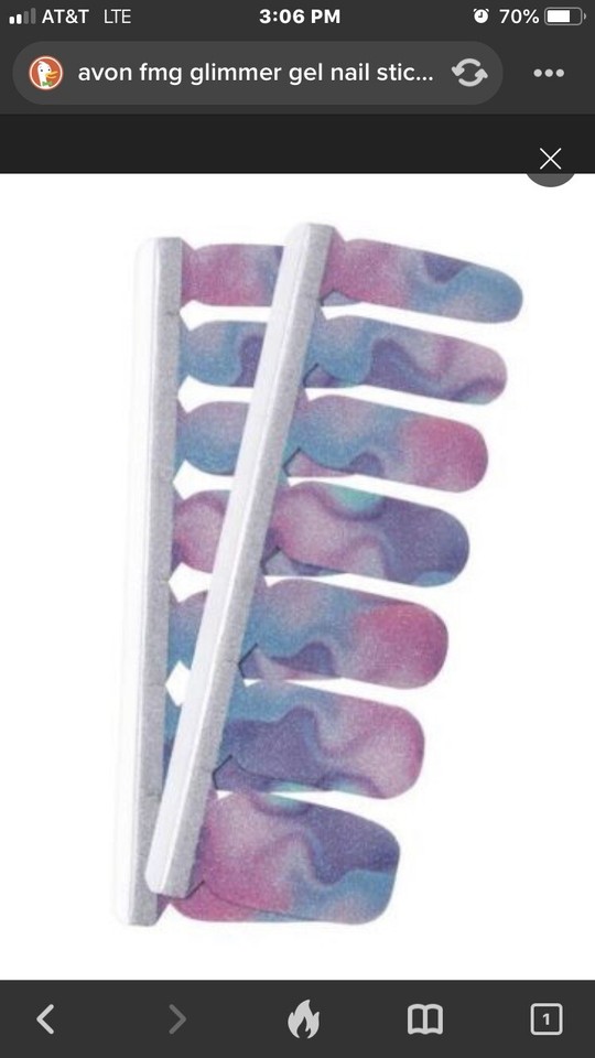 Avon fmg Glimmer Gel Nail Stickers | eBay