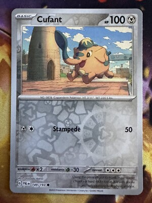 Pokémon TCG Cufant SV02: Paldea Evolved 149/193 Reverse Holo Common | eBay