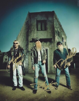 ZZ TOP SIGNED PHOTO AUTOGRAPH ROCK ROLL ALL SIGNATURE POSTER 8X10 ...